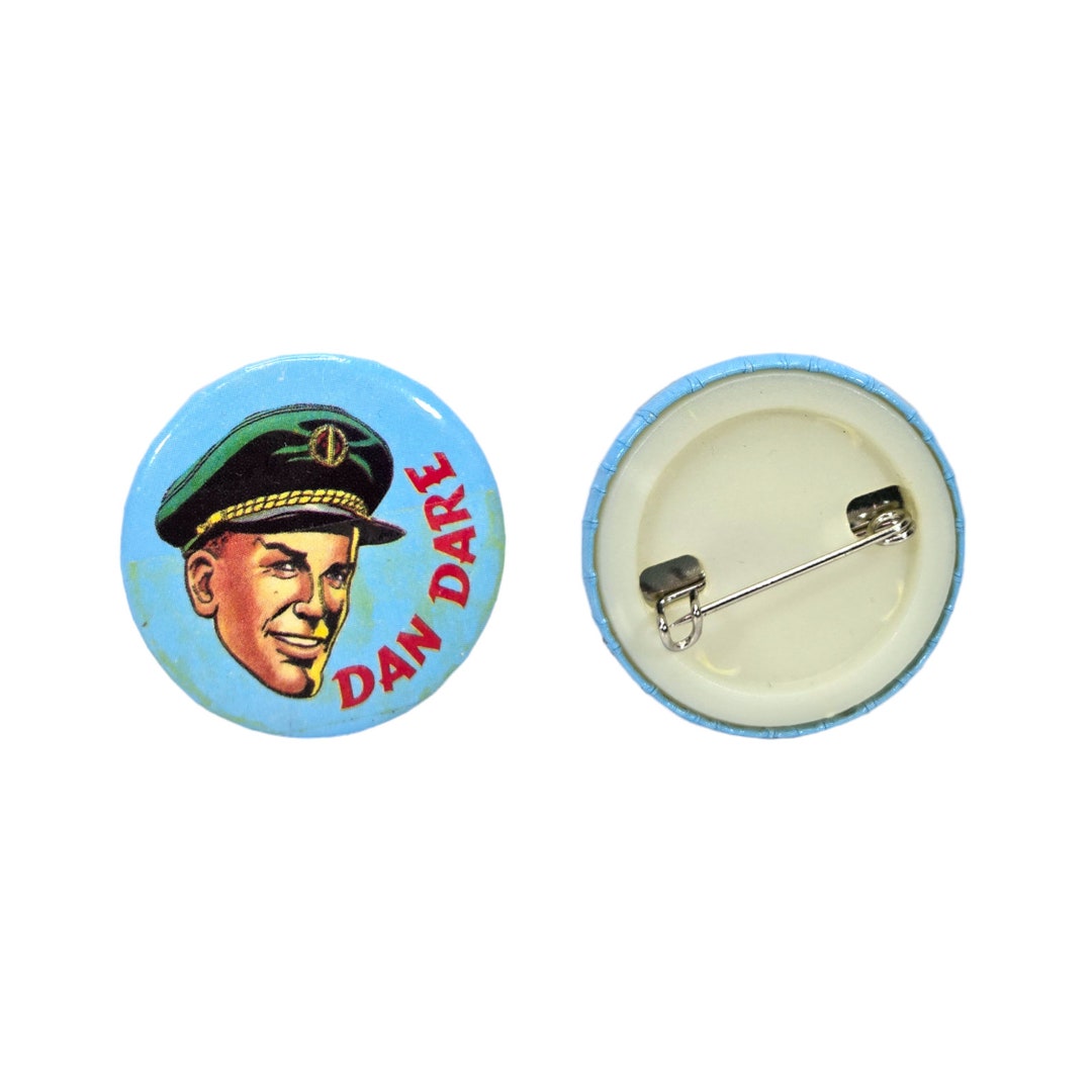 Vintage Dan Dare Button Tin Badge Good Condition - Etsy