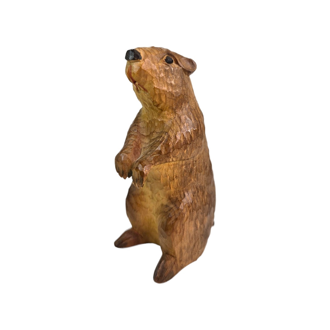 Antique Schwarzwald Marmot Sculpture German Wood Carving - Etsy