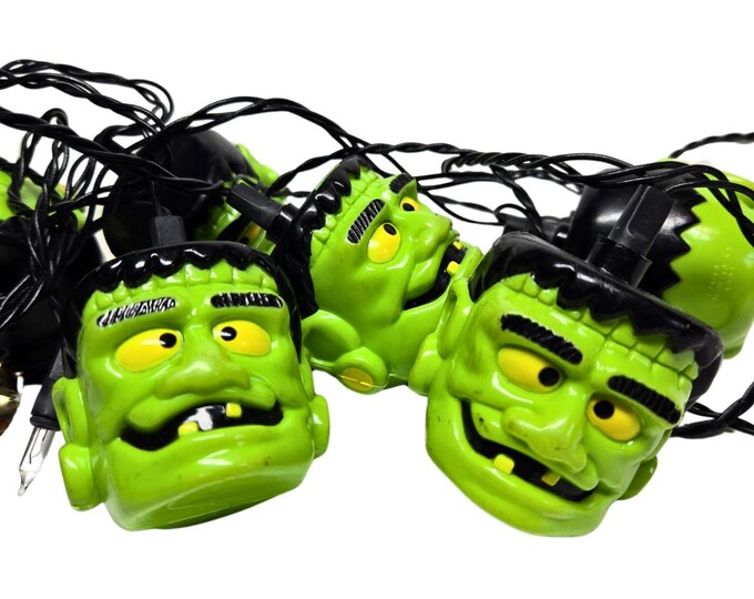 Frankenstein Monster Blow Mold String Dangle Lights 7 Heads - Etsy
