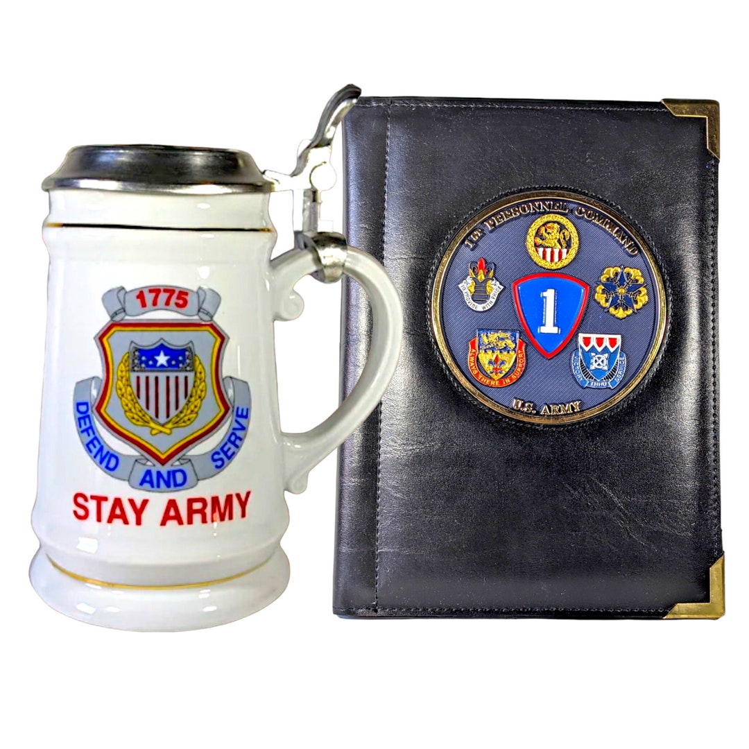 U.S. ARMY 1st Personnel Command Journal Notebook and Beer Stein - Etsy