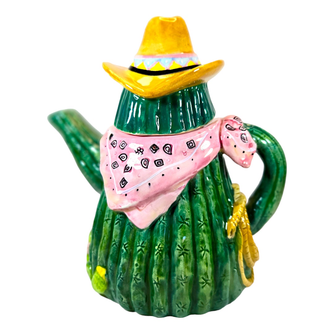 Schmid Teatime Harmonies Home on the Range Cactus Cowboy Musical Tea ...
