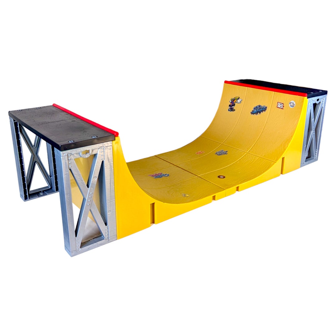 Vintage Tech Deck Ultimate Half-pipe Ramp Pipe Set of 2 Ramps With 2 ...