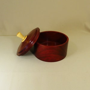 Canary Wood Box With a Threaded Lid - Etsy