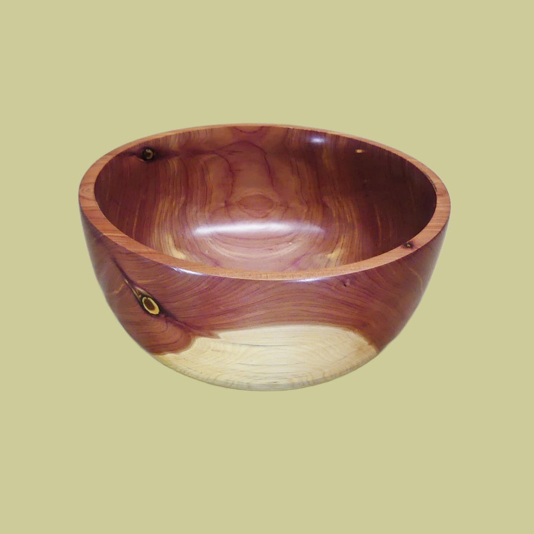 10" Cedar Wood Bowl - Etsy