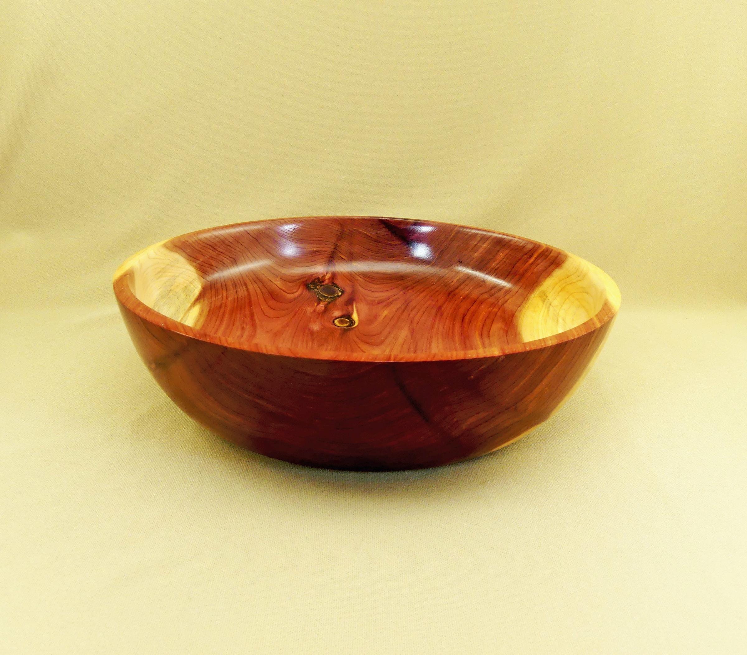 10" Cedar Wood Bowl - Etsy