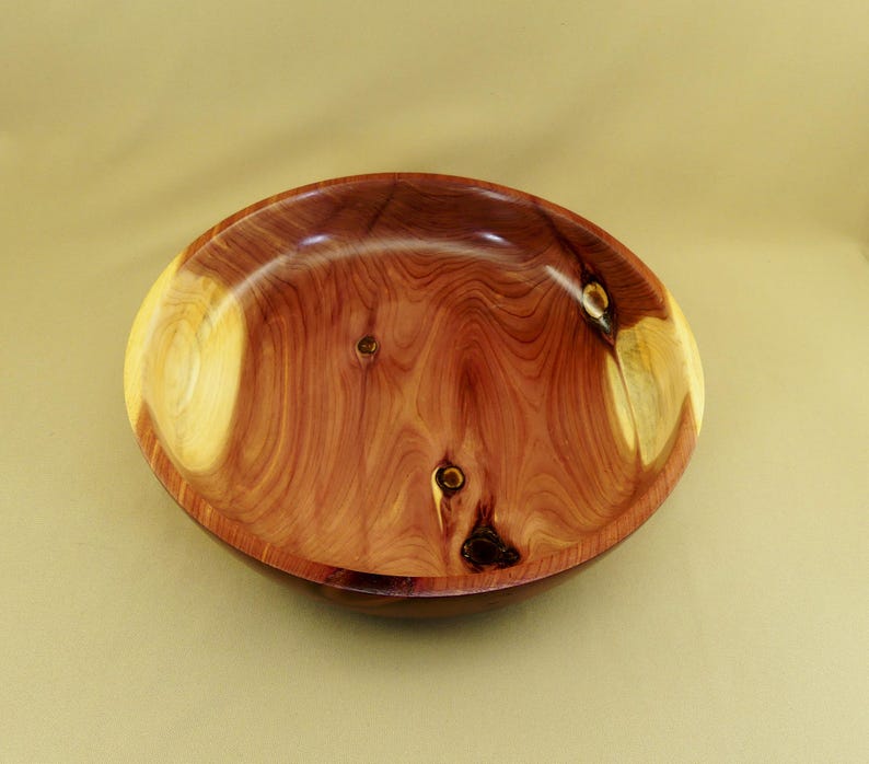 10" Cedar Wood Bowl - Etsy