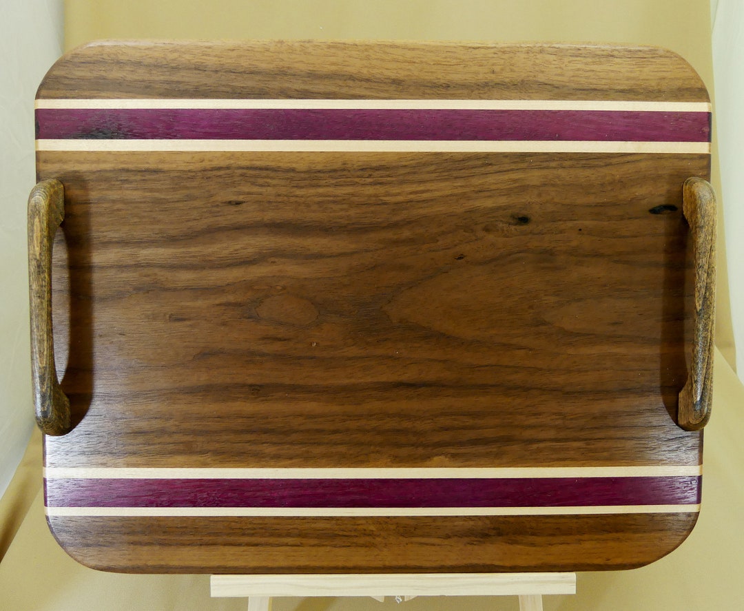 Walnut, Purpleheart & Maple Serving Tray - Etsy