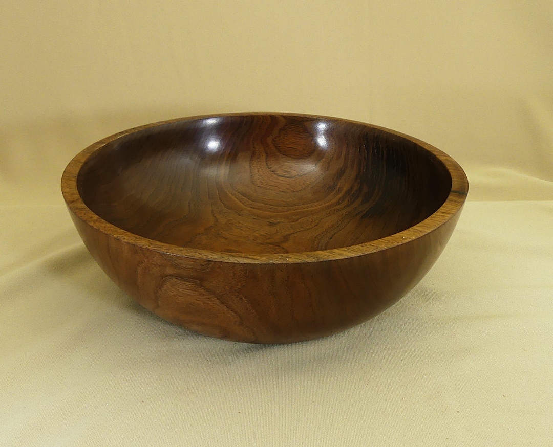 9" Black Walnut Wood Bowl - Etsy
