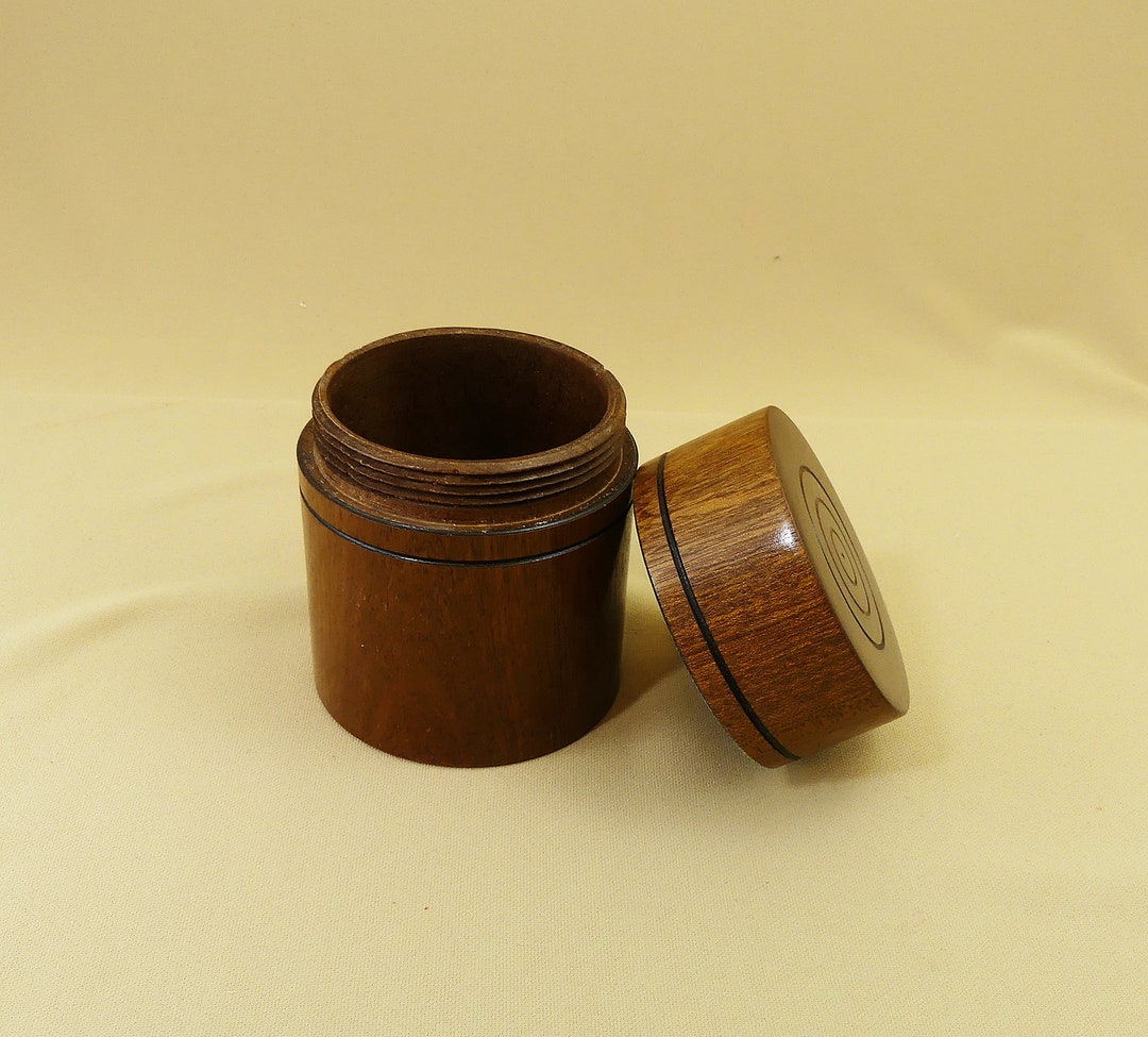 Etimoe Wood Box With a Threaded Lid - Etsy