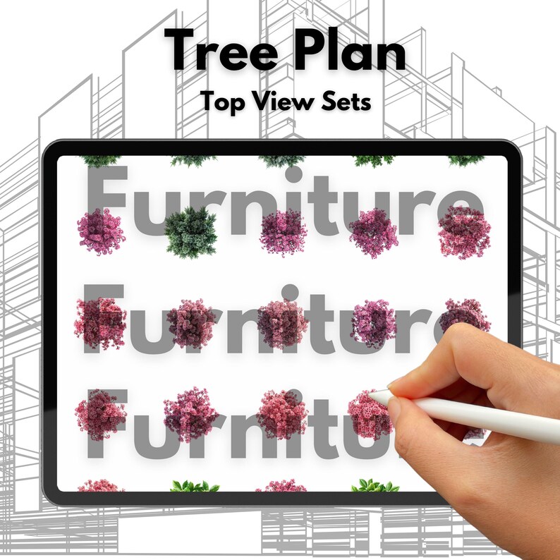 200+ Tree Plan View Set, Modern Classic Tree Designs, Architecture ...