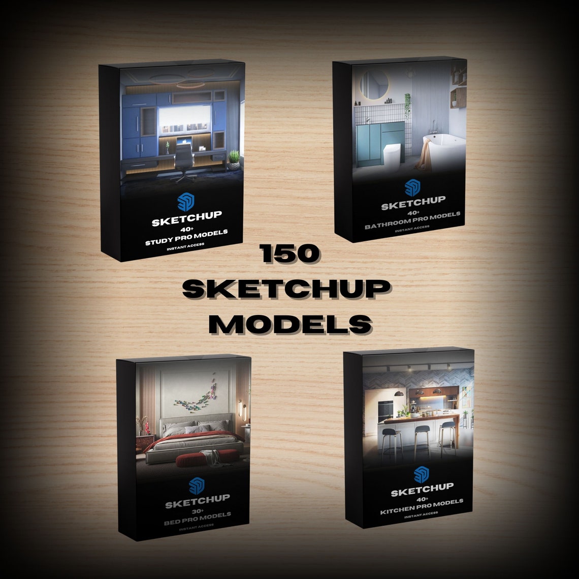 Sketchup 150 Pro Models Sketchup Models Furniture Models - Etsy Canada