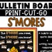 Summer Back to School Camping S'mores Theme Reading Library Bulletin ...