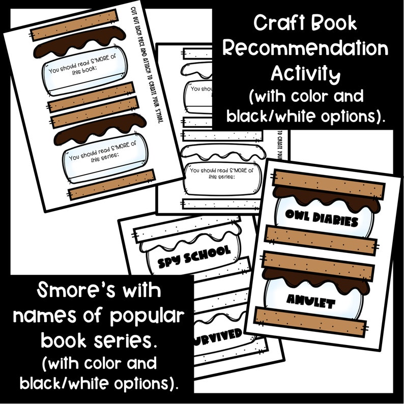 Summer Back to School Camping S'mores Theme Reading Library Bulletin ...