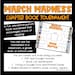 2026 March Madness Chapter Book Reading Challenge Book Tournament ...