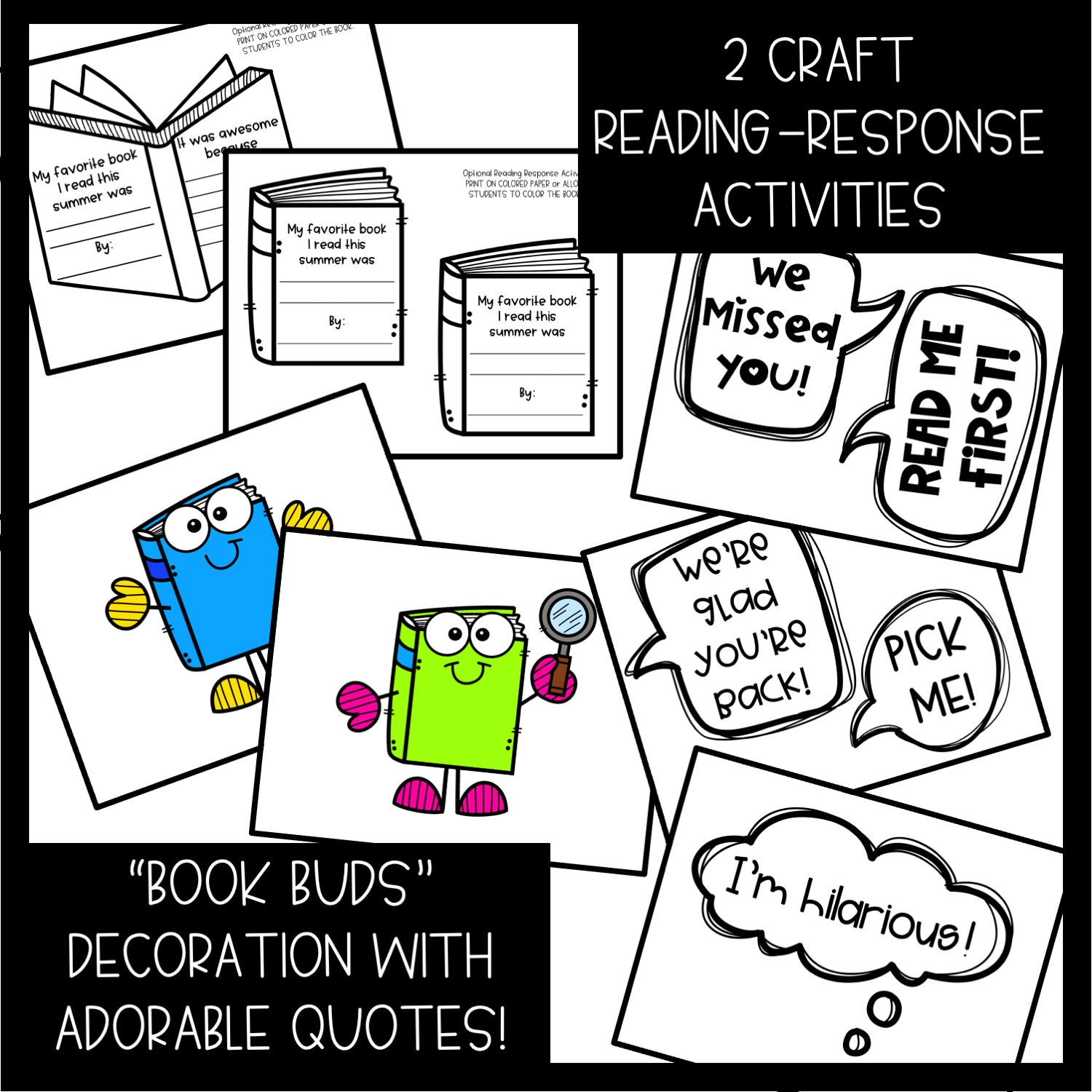 Back to School Bulletin Board Library and Reading | Classroom Door ...