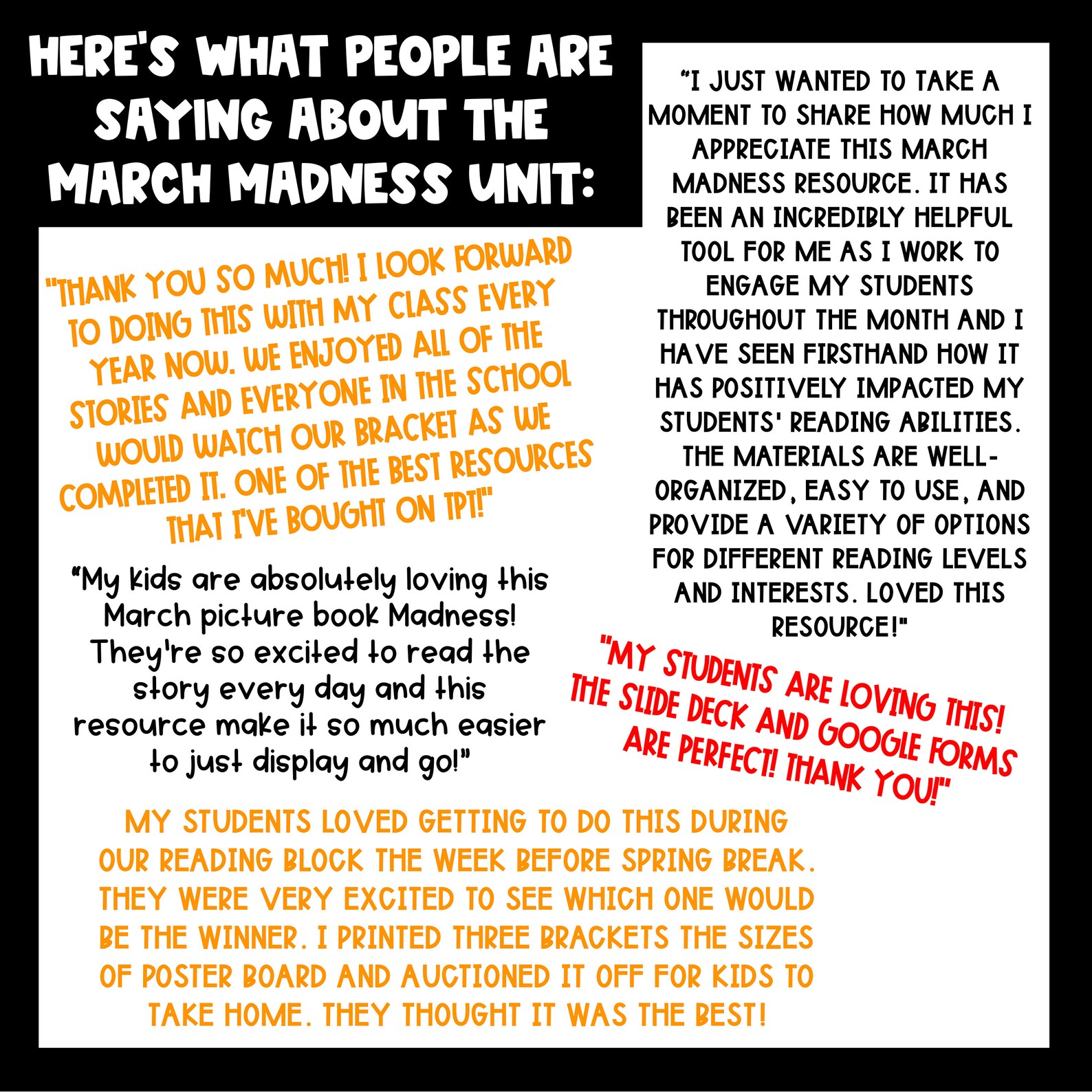 2024 March Madness Reading Challenge Picture Book Tournament Bracket ...