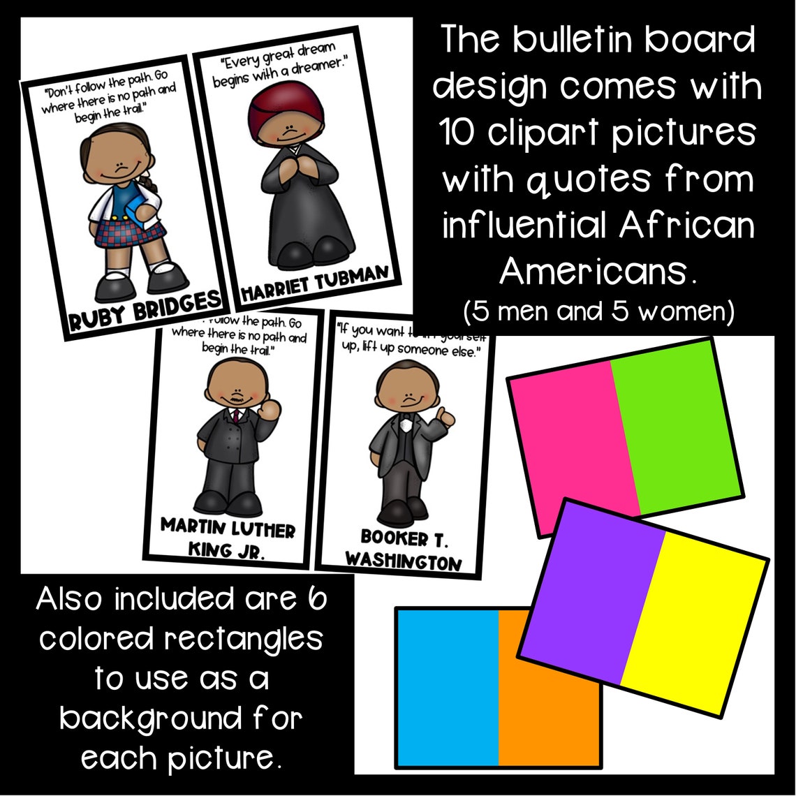 Martin Luther King Jr. MLK Black History Month Civil Rights Bulletin ...