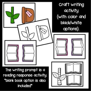Spring Reading Library Bulletin Board Kit With Writing Response Craft ...