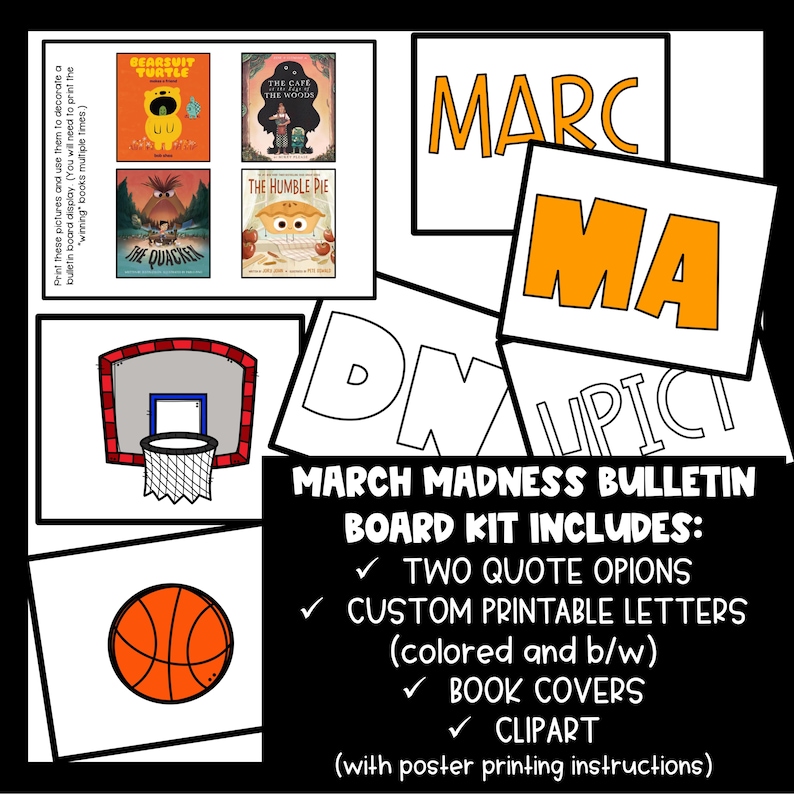 2026 March Madness Reading Challenge Picture Book Tournament Bracket ...