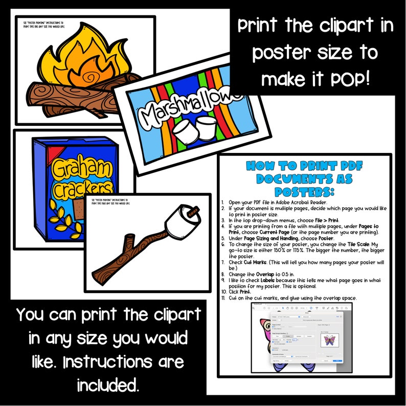 Summer Back to School Camping S'mores Theme Reading Library Bulletin ...