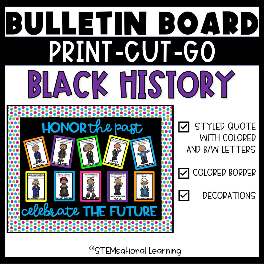 Martin Luther King Jr. MLK Black History Month Civil Rights Bulletin ...
