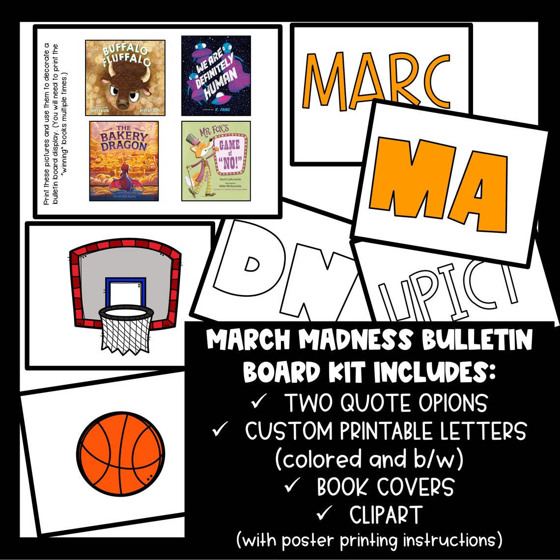 2025 March Madness Reading Challenge Picture Book Tournament Bracket ...