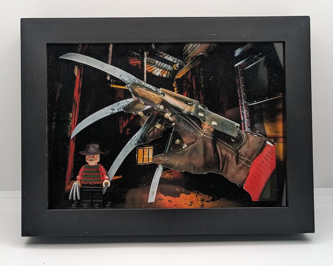 Horror Movie Shadow Box With Custom Minifigures - Etsy