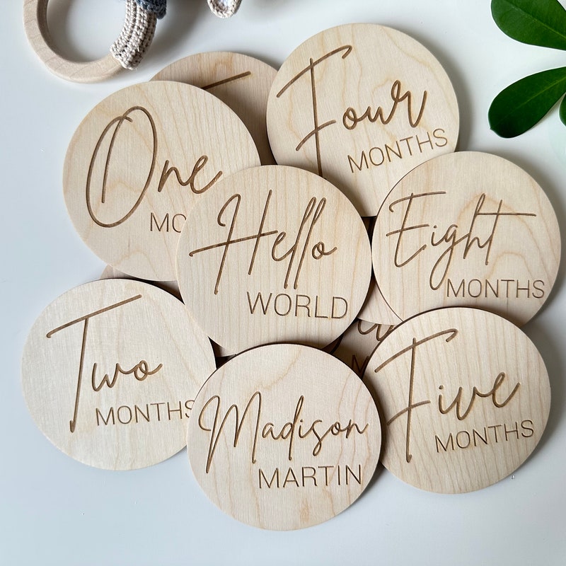 Baby Month Signs - Etsy