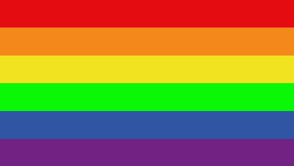 LGBTQ Rainbow Pride Flag: Digital SVG File, You Print Any Size - Etsy
