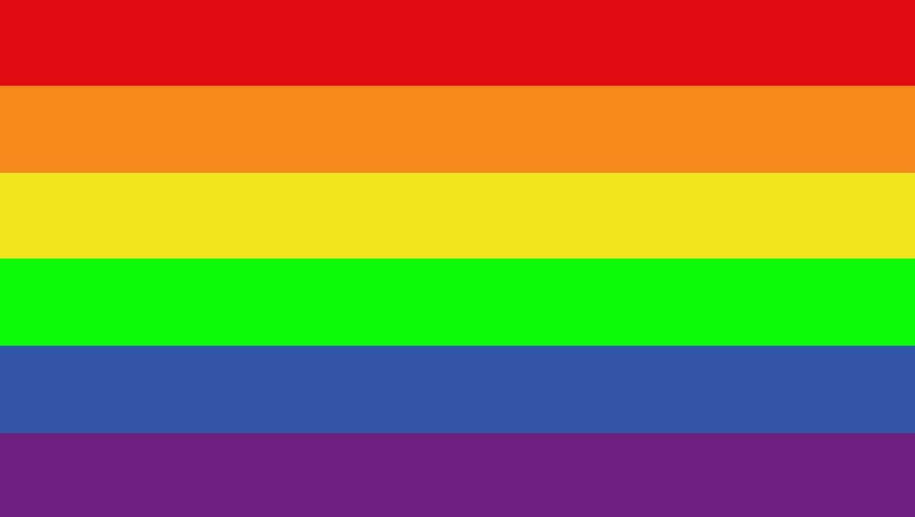 LGBTQ Rainbow Pride Flag: Digital SVG File, You Print Any Size - Etsy