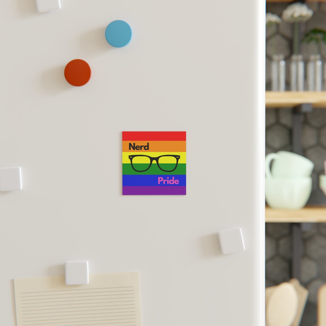 Nerd Pride: Square Magnet Indoor/outdoor - Etsy
