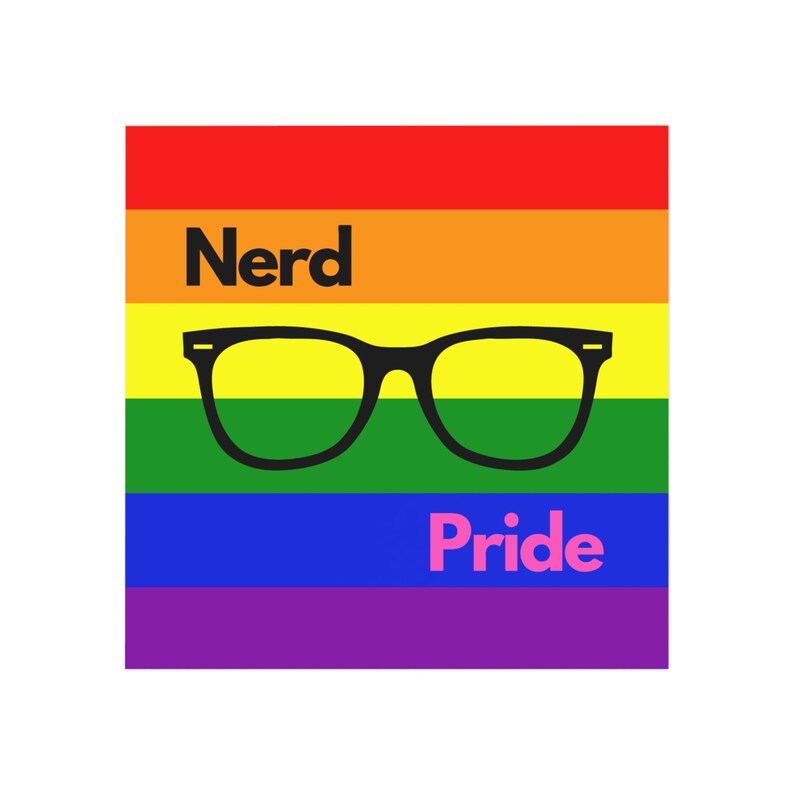 Nerd Pride: Square Magnet Indoor/outdoor - Etsy