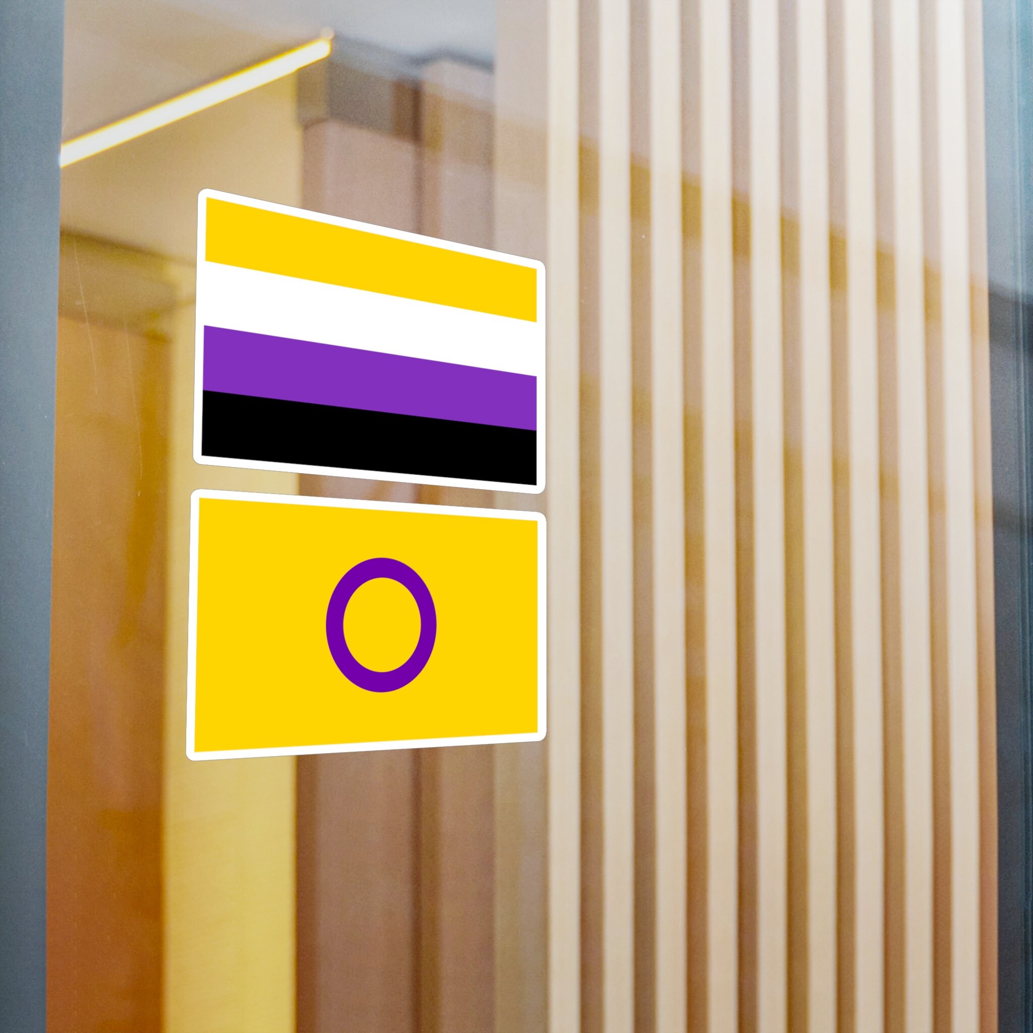 Nonbinary Intersex Pride Flag Bundle: Sticker, Indoor/outdoor - Etsy