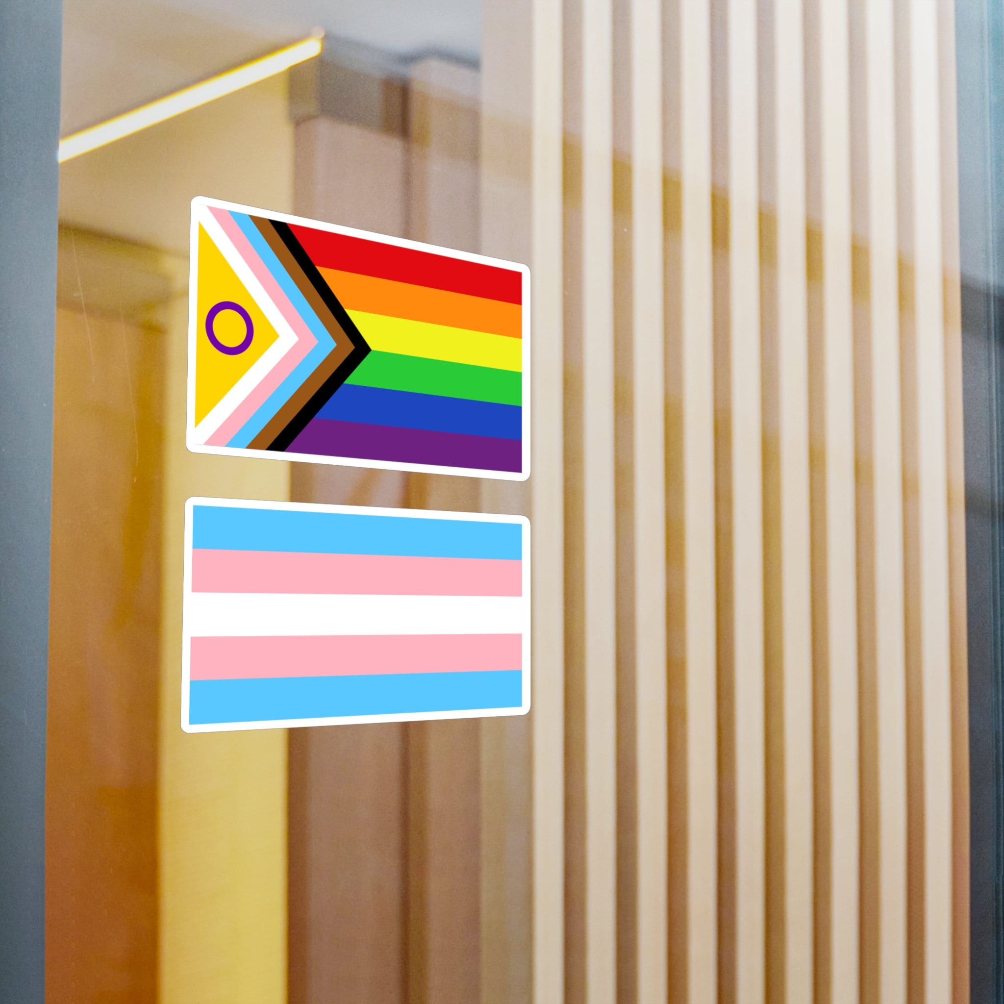 LGBTQIA+ & Trans Pride Flag Bundle: Sticker, Indoor/outdoor - Etsy