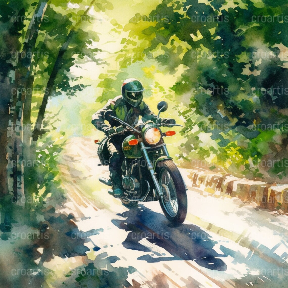 Motorcycle Adventure Digital Print - Etsy