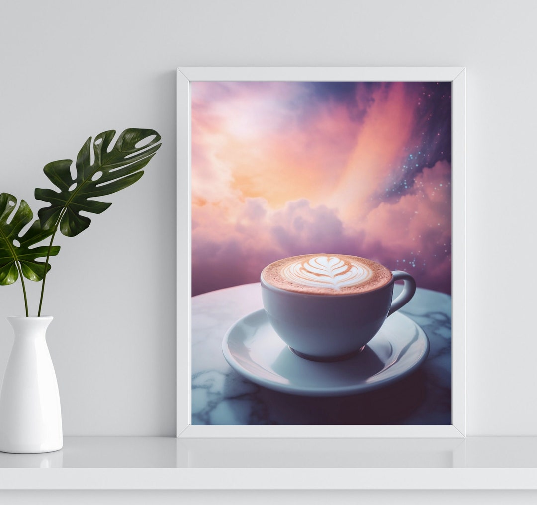 Printable Coffee Wall Art, Cappuccino Wall Decor, Coffee Art, Coffee ...