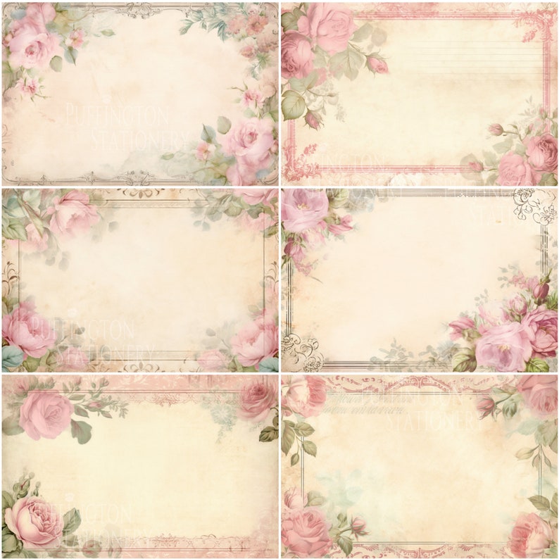 Filler Pages Junk Journal Digital Kit Vintage Pages Printable Media ...