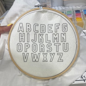 Alphabet, Letter Hand Embroidery Pattern, Beginner Embroidery, DIY ...