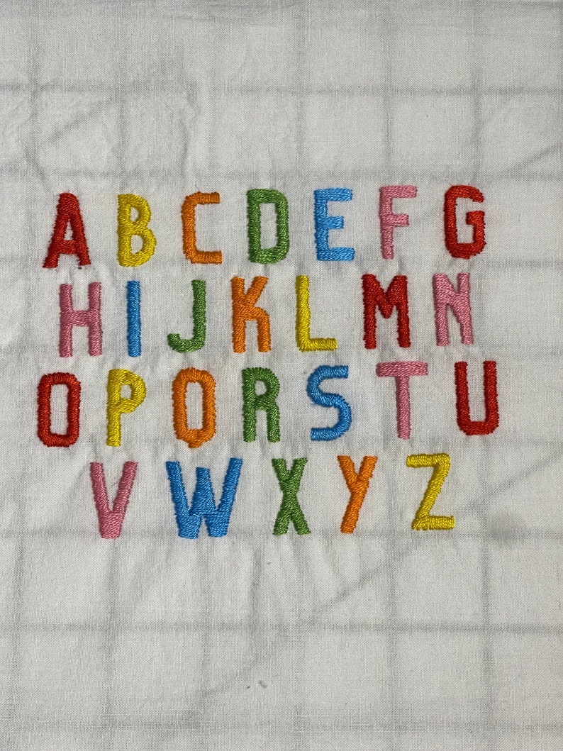 Alphabet Letter Hand Embroidery Pattern Beginner Embroidery DIY Alphabet Letter Hand Embroidery Pattern Beginner Embroidery DIY