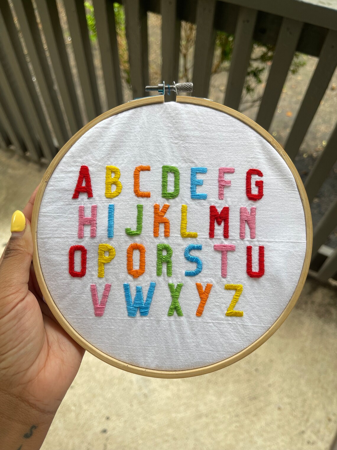 Alphabet, Letter Hand Embroidery Pattern, Beginner Embroidery, DIY ...