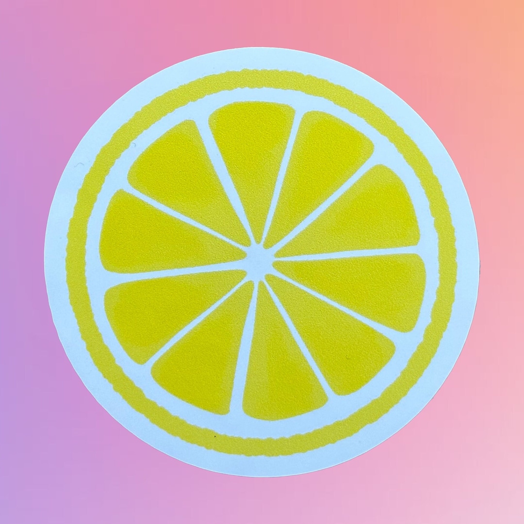 Lemon Slice Sticker - Etsy