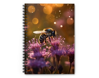 Sweet Bee Spiral Notebook Ruled Line - Etsy
