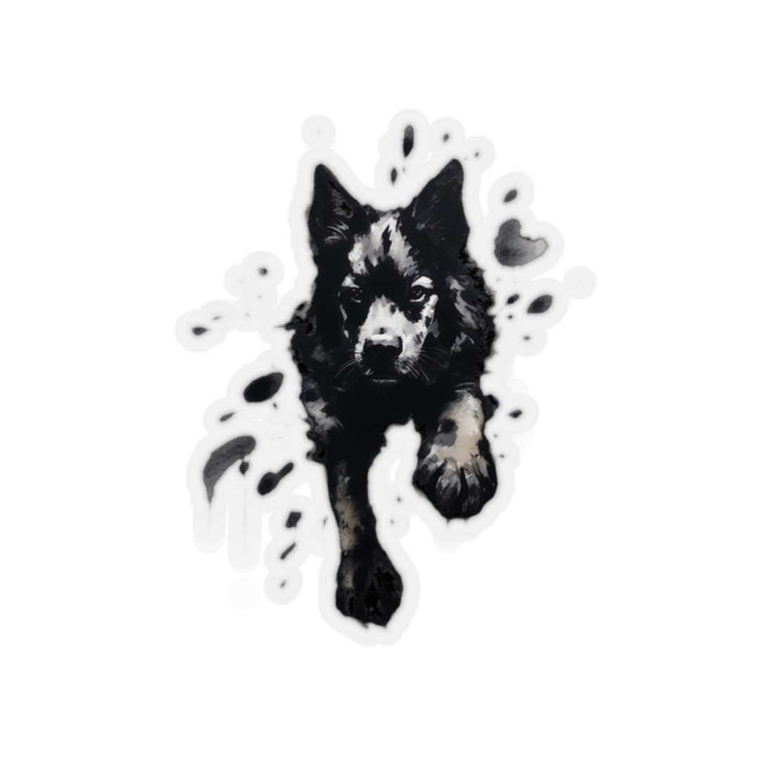 Ink K9 Jump Kiss-cut Stickers - Etsy