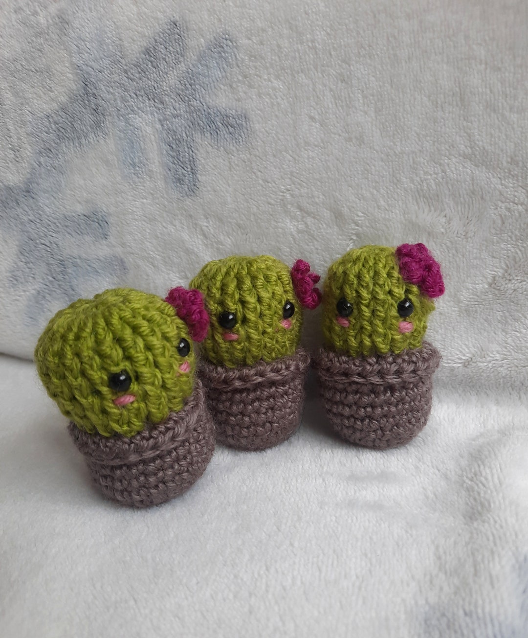 Tiny Stuffed Handmade Crochet Amigurumi Cacti Toys - Etsy