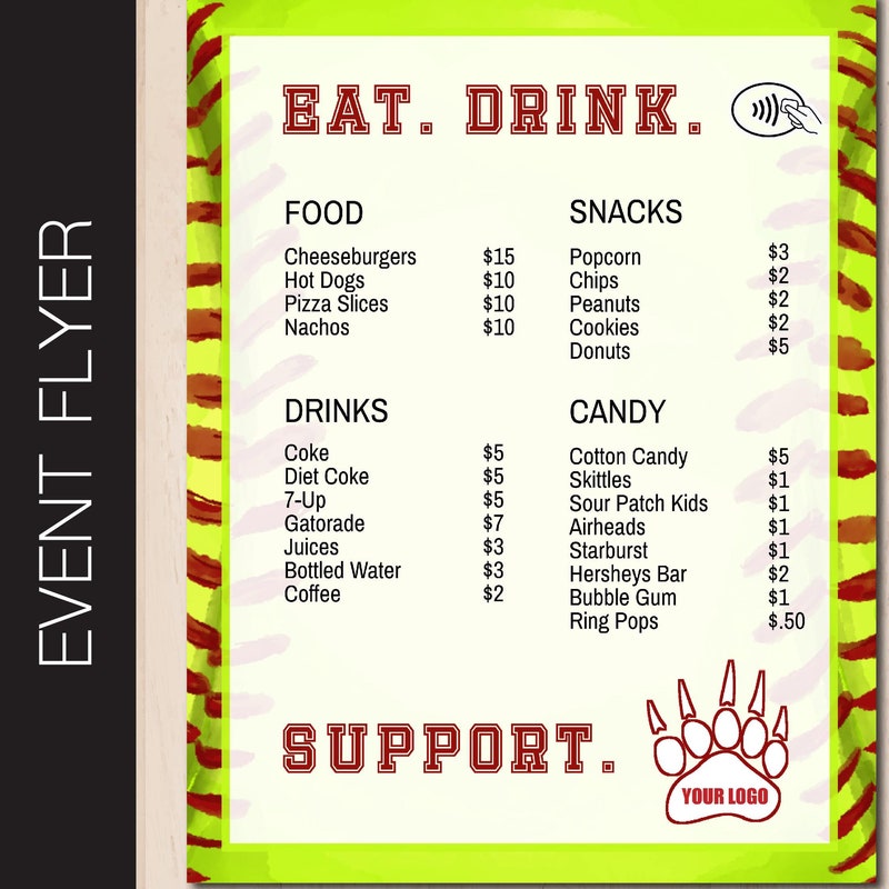 Snack Bar Sign - Etsy