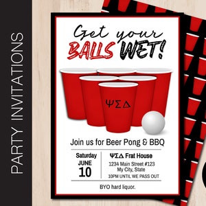 euchre party invitations