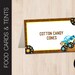 Editable MONSTER TRUCK Party Food Label Tents | Party Food Placards ...