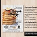 Editable Pancake Fundraiser Event Flyer | Custom Breakfast Charity ...