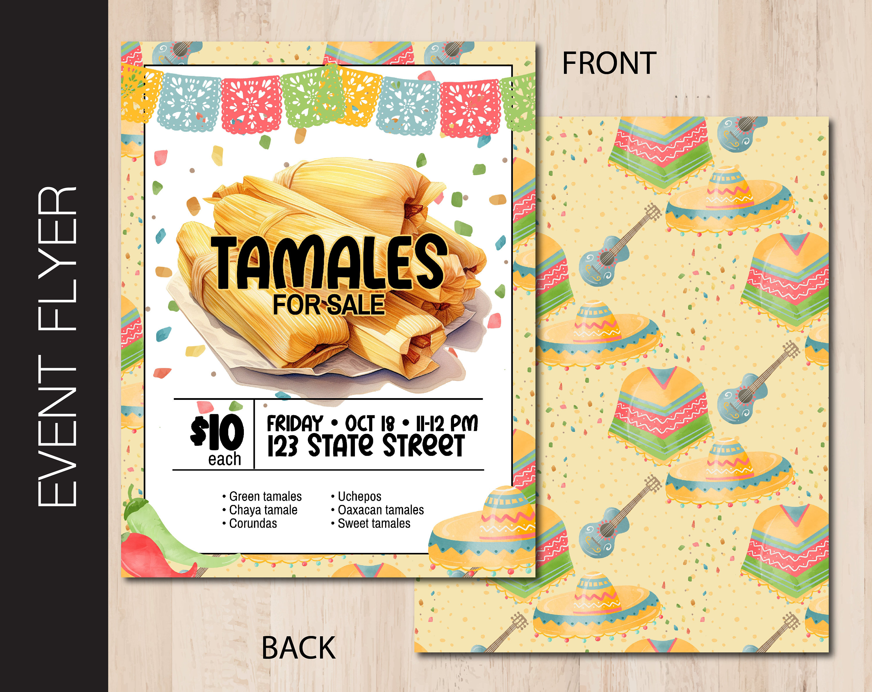 Editable Tamale Sale Flyer | Custom Tamales for Sale Event Invitation ...