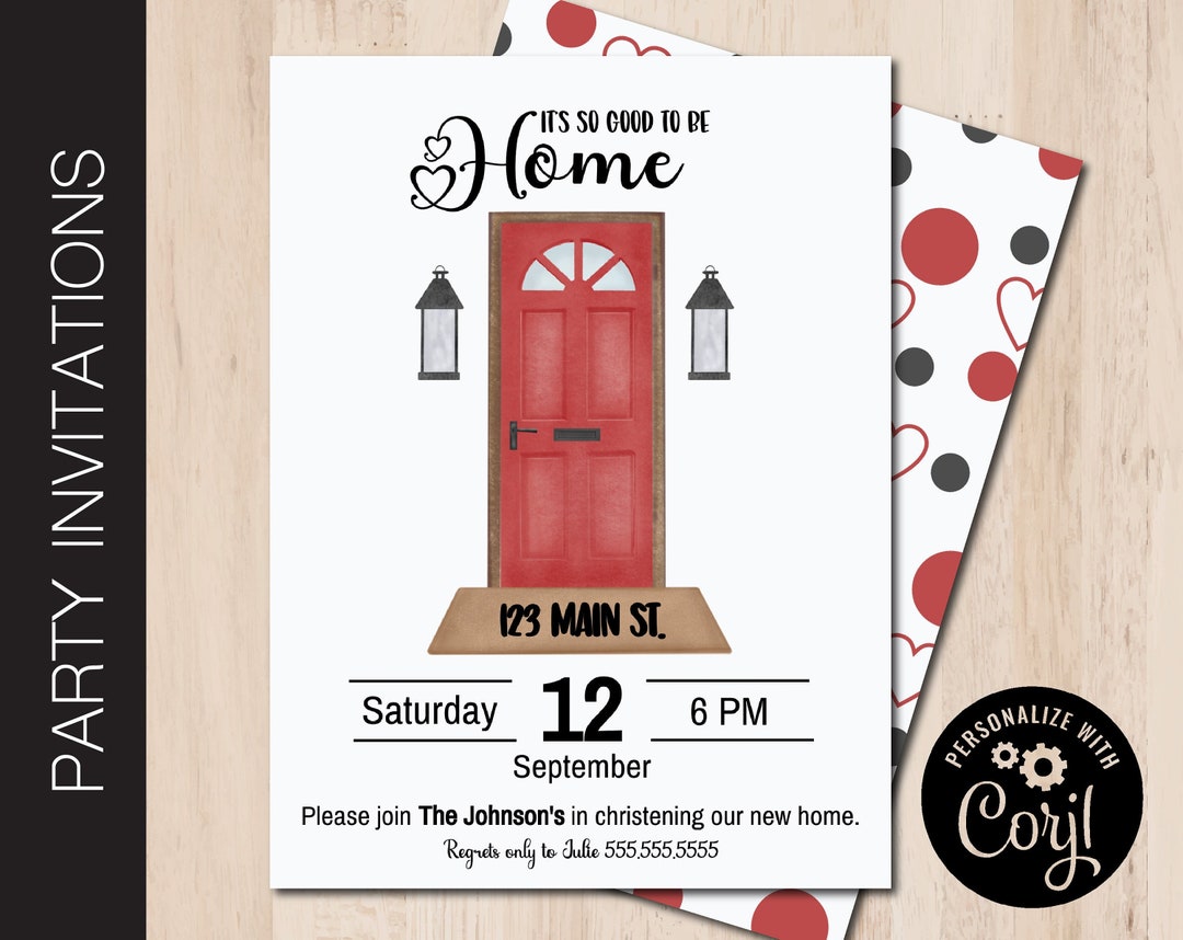 Editable HOUSEWARMING Party Invitation | House Party | Welcome Party ...
